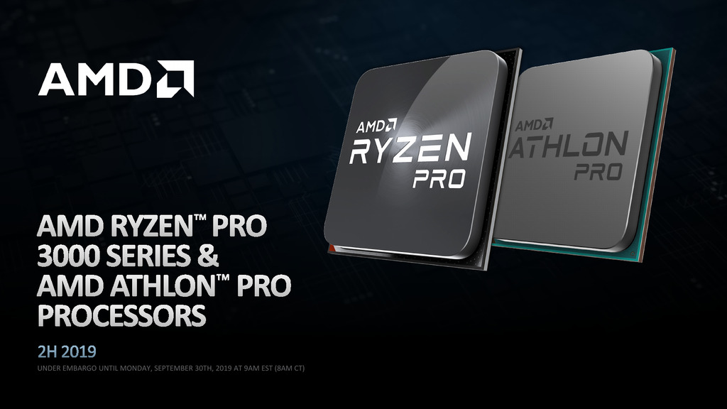 AMD Announces Worldwide Availability of AMD Ryzen™ PRO 3000 Series ...